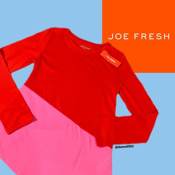 Joe Fresh | Shirts & Tops | Nwt Joe Fresh Girls Pinkred Asymmetrical ...